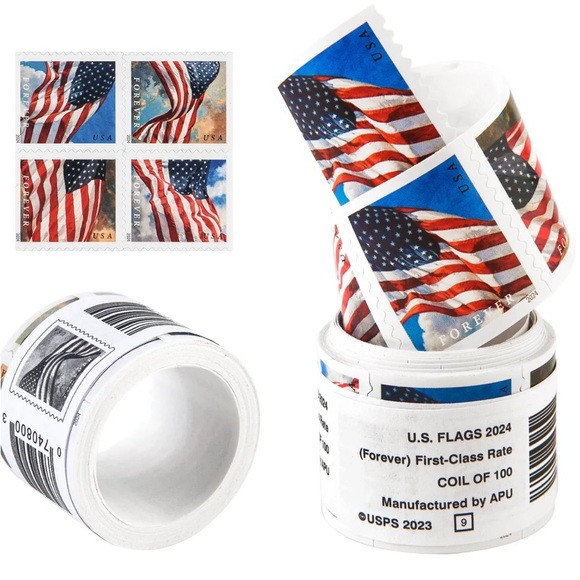 Office | Forever Roll 10 Forever Us Flag Postage | Poshmark